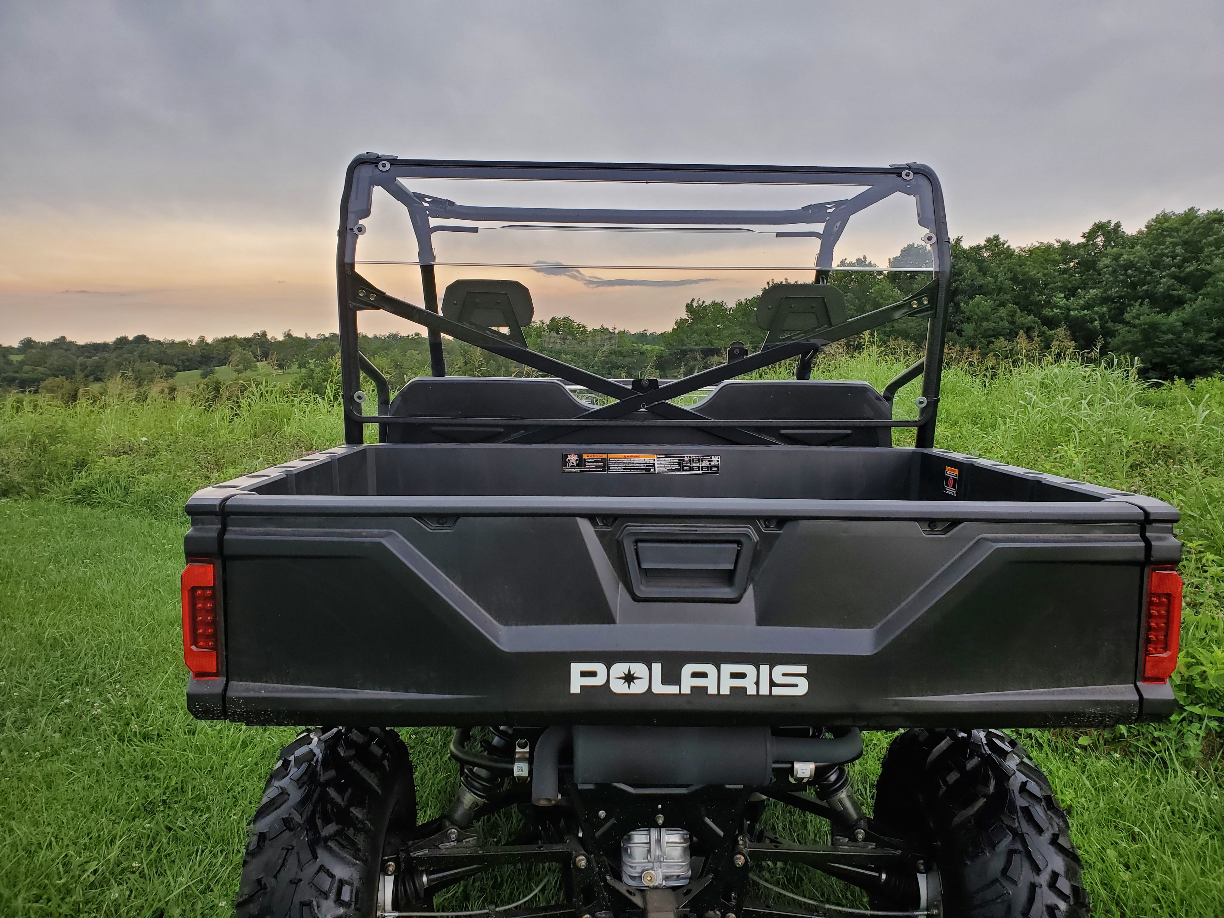 Polaris Full-Size Ranger 2-Seater 500/700/800 - Lexan Back Panel w/Ven ...